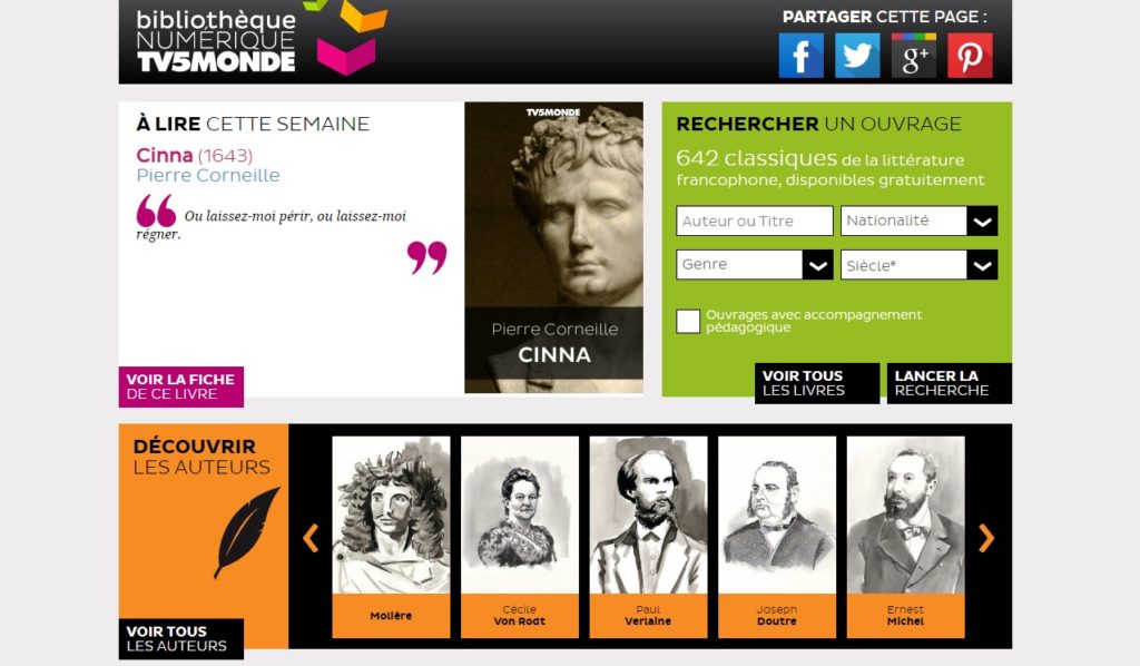 Télécharger des livres gratuits avec la Bibliothèque de TV5 Monde