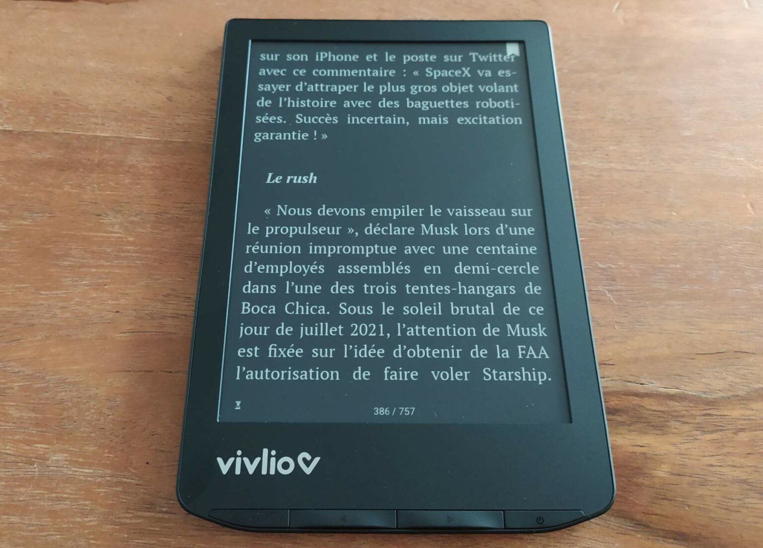 Test de la liseuse Vivlio LightLiseuse Kindle, Kobo, Vivlio & Pocketbook
