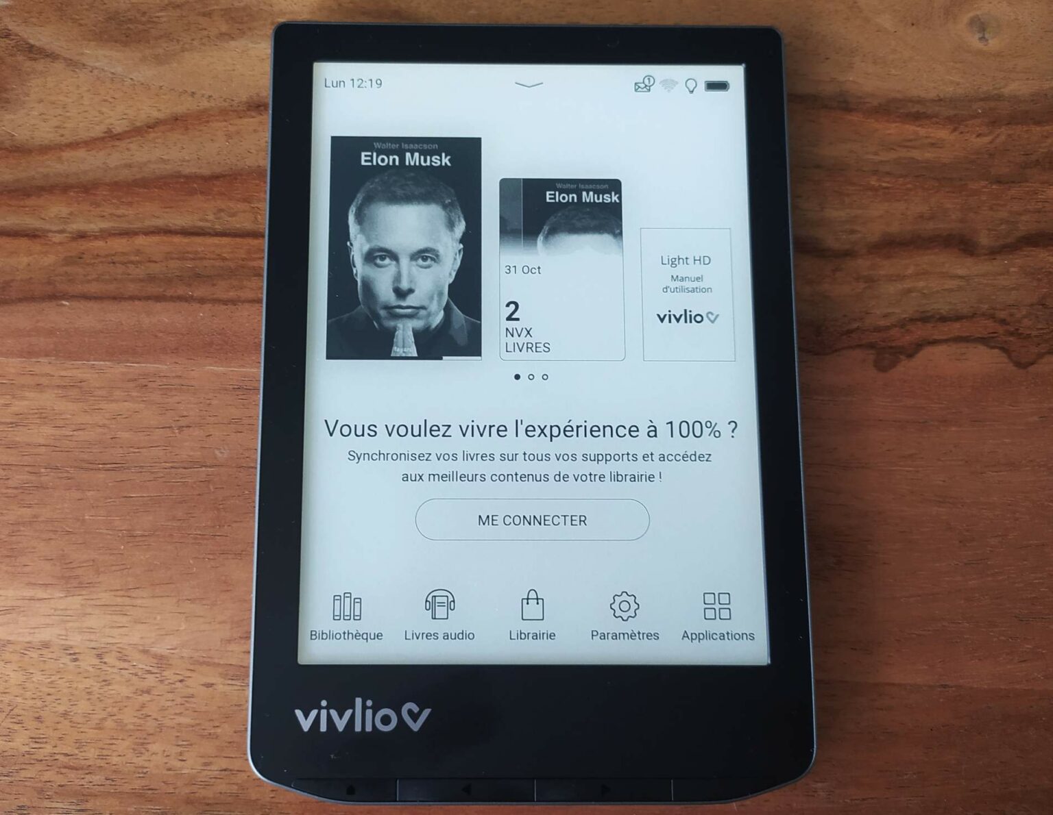 Test de la liseuse Vivlio Light HD