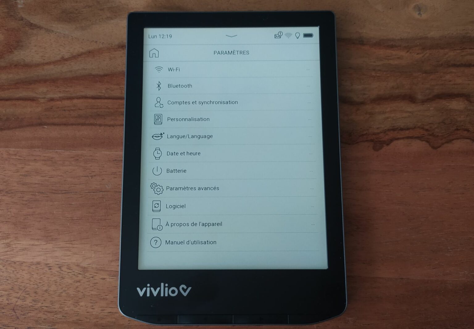 Test de la liseuse Vivlio Light HD