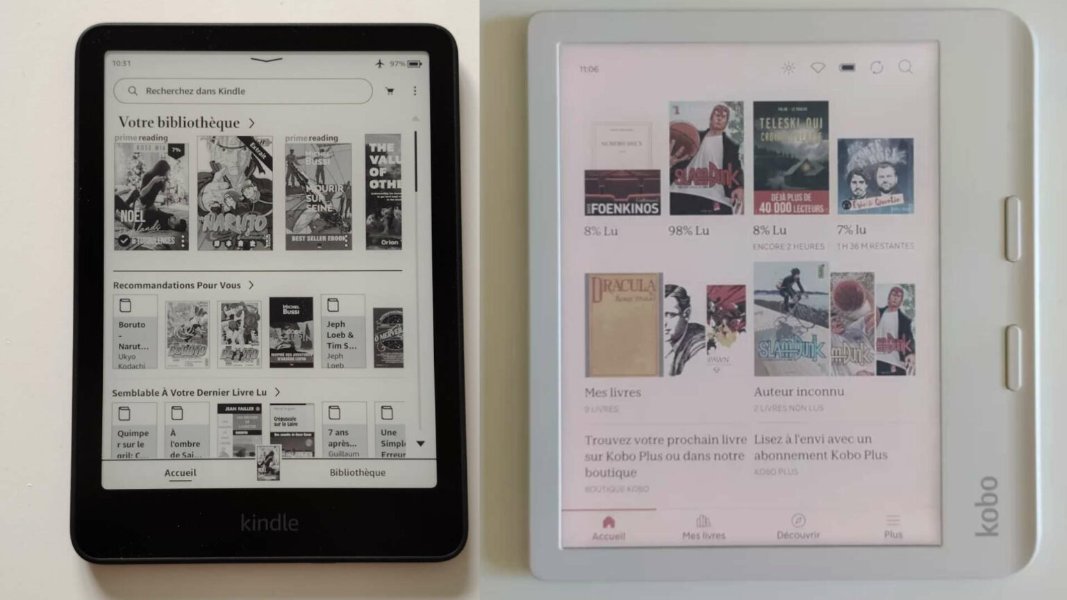 Kobo Libra Colour vs Kindle Paperwhite : quelle liseuse choisir ...