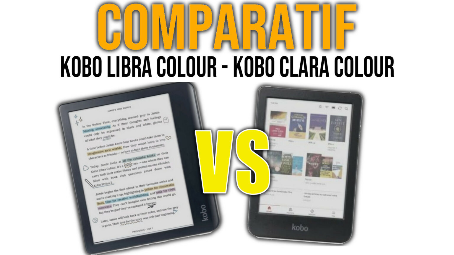 Kobo Libra Colour vs Kobo Clara Colour : comment choisir